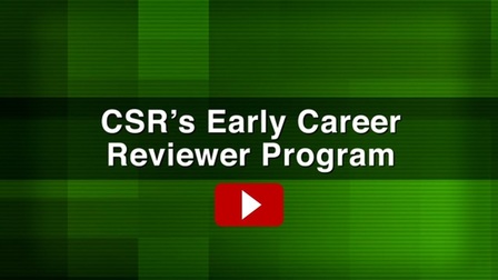 Early Career Reviewer (ECR) Program | NIH Center for Scientific Review